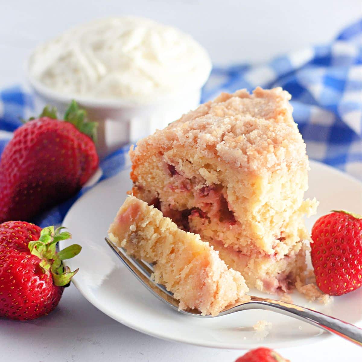 Fresh Strawberry Coffee Cake - Cook This Again Mom