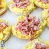 Cheesy Ham & Egg Breakfast Bagels - Cook This Again Mom