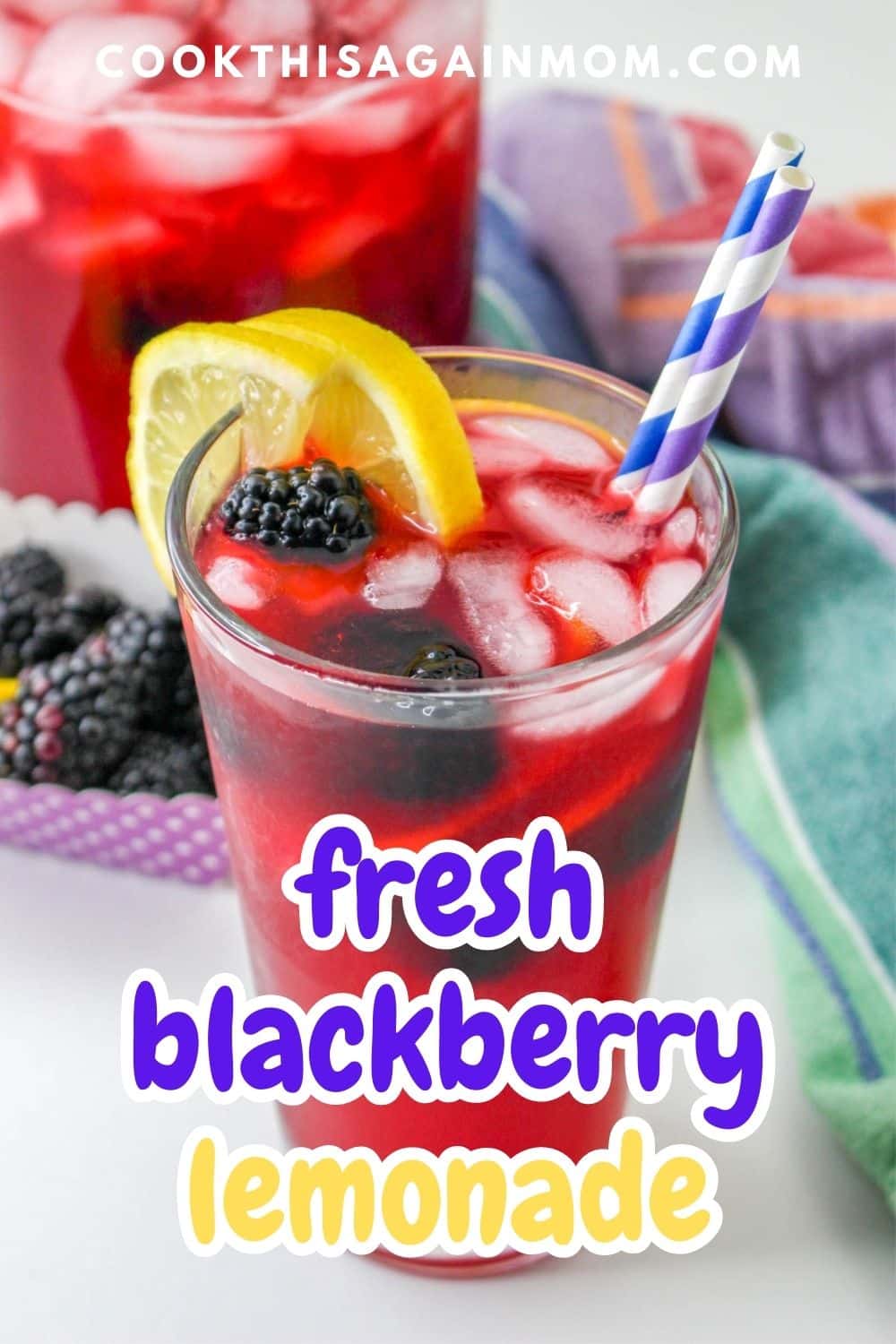 Fresh Blackberry Lemonade Recipe - Cook This Again Mom