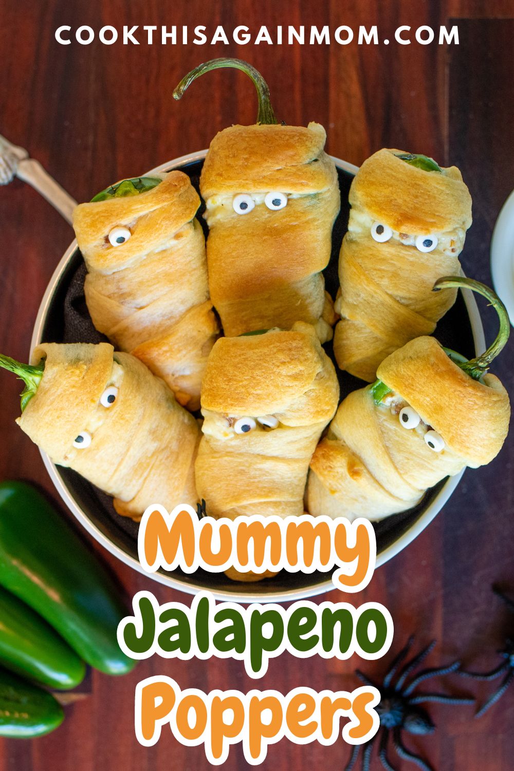 Mummy Jalapeno Poppers - Cook This Again Mom