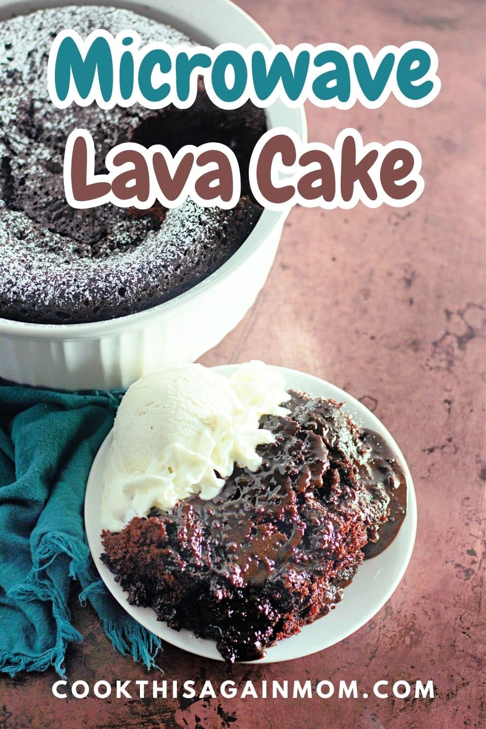 Microwave Lava Cake - Cook This Again Mom