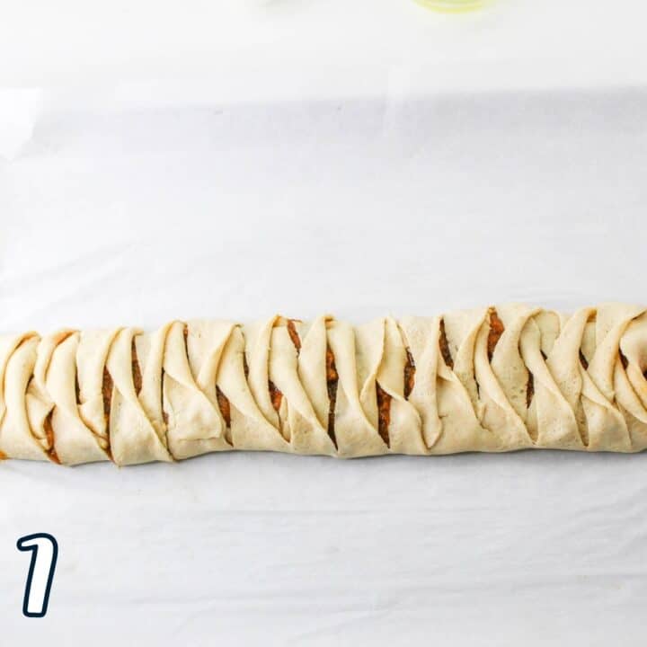 Simple Pumpkin Pastry Braid - Cook This Again Mom