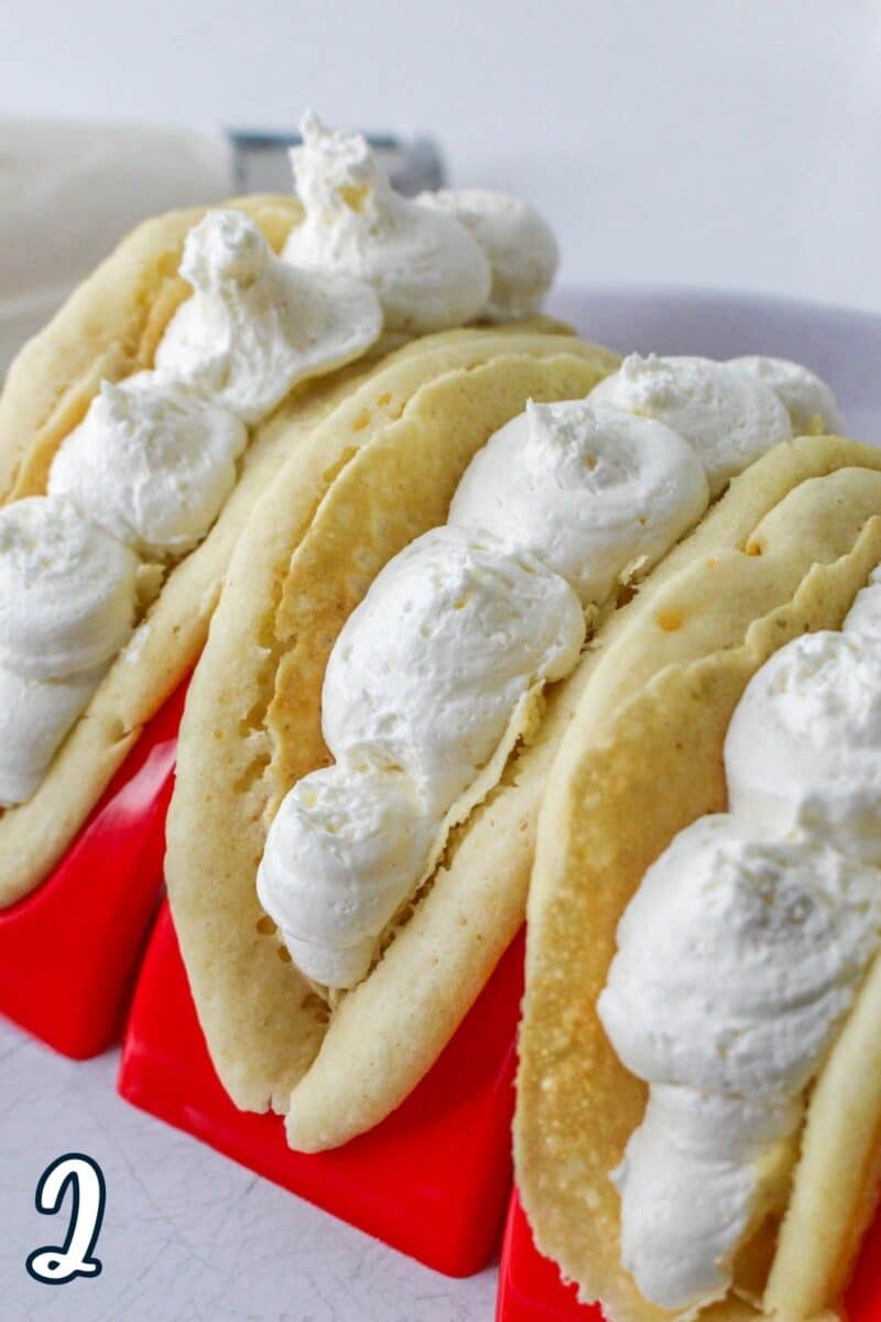 Pancake Tacos - Strawberry Cheesecake - Cook This Again Mom