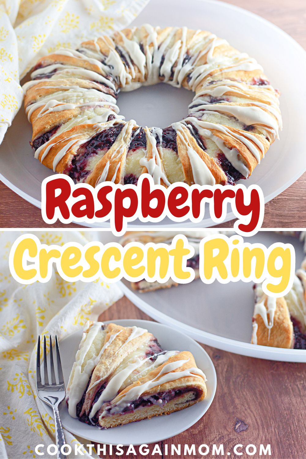 Raspberry Cream Cheese Danish Ring