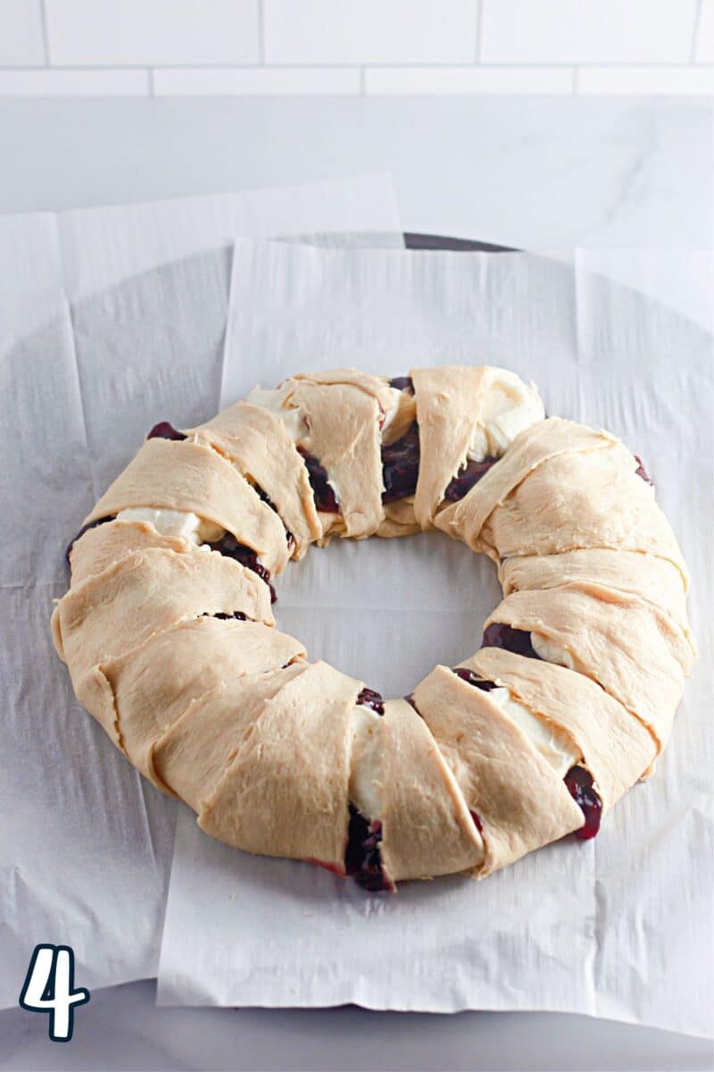 Raspberry Cream Cheese Danish Ring