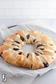 Raspberry Cream Cheese Danish Ring