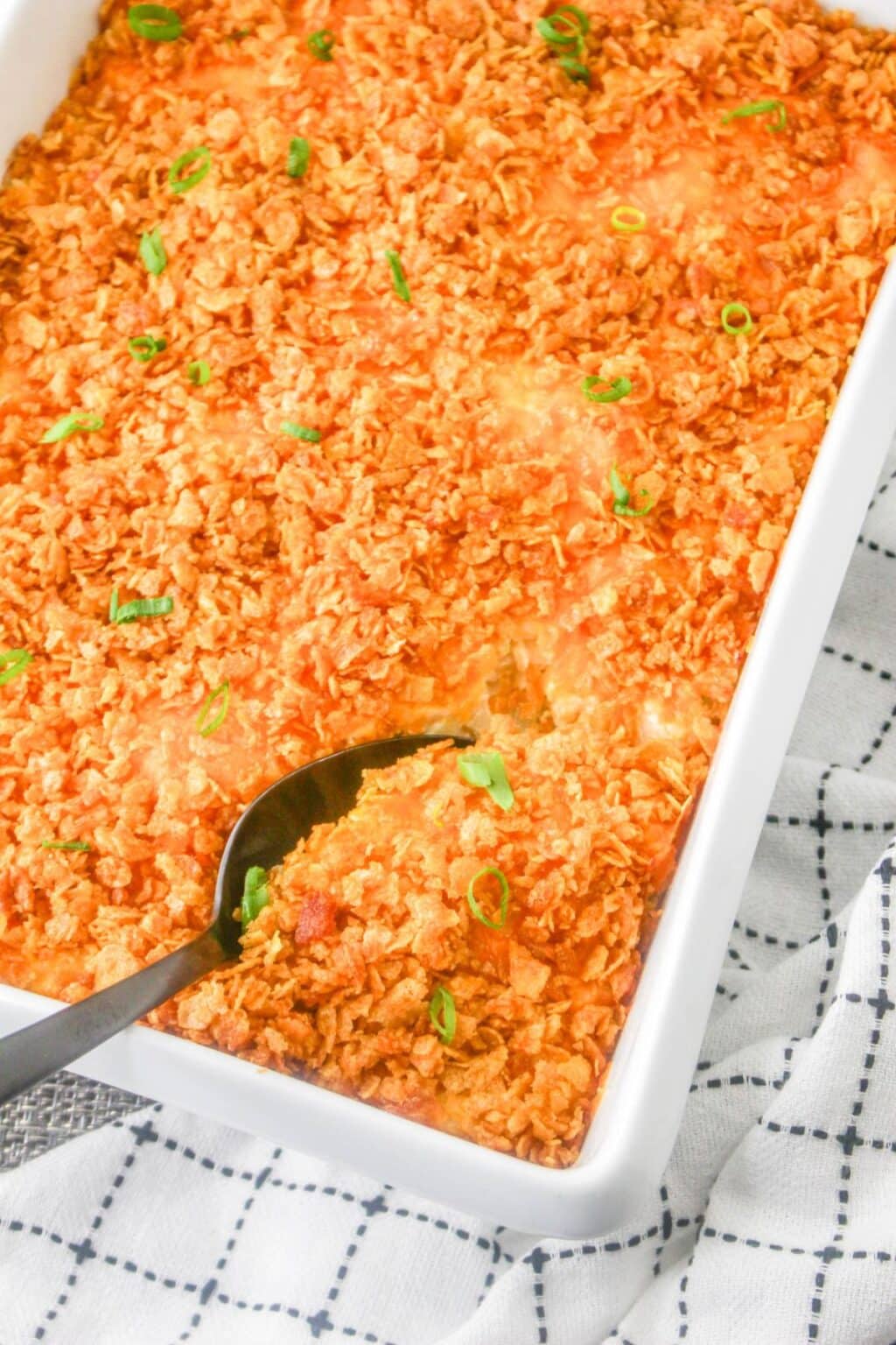 Cheesy Hashbrown Casserole with Corn Flakes - Cook This Again Mom