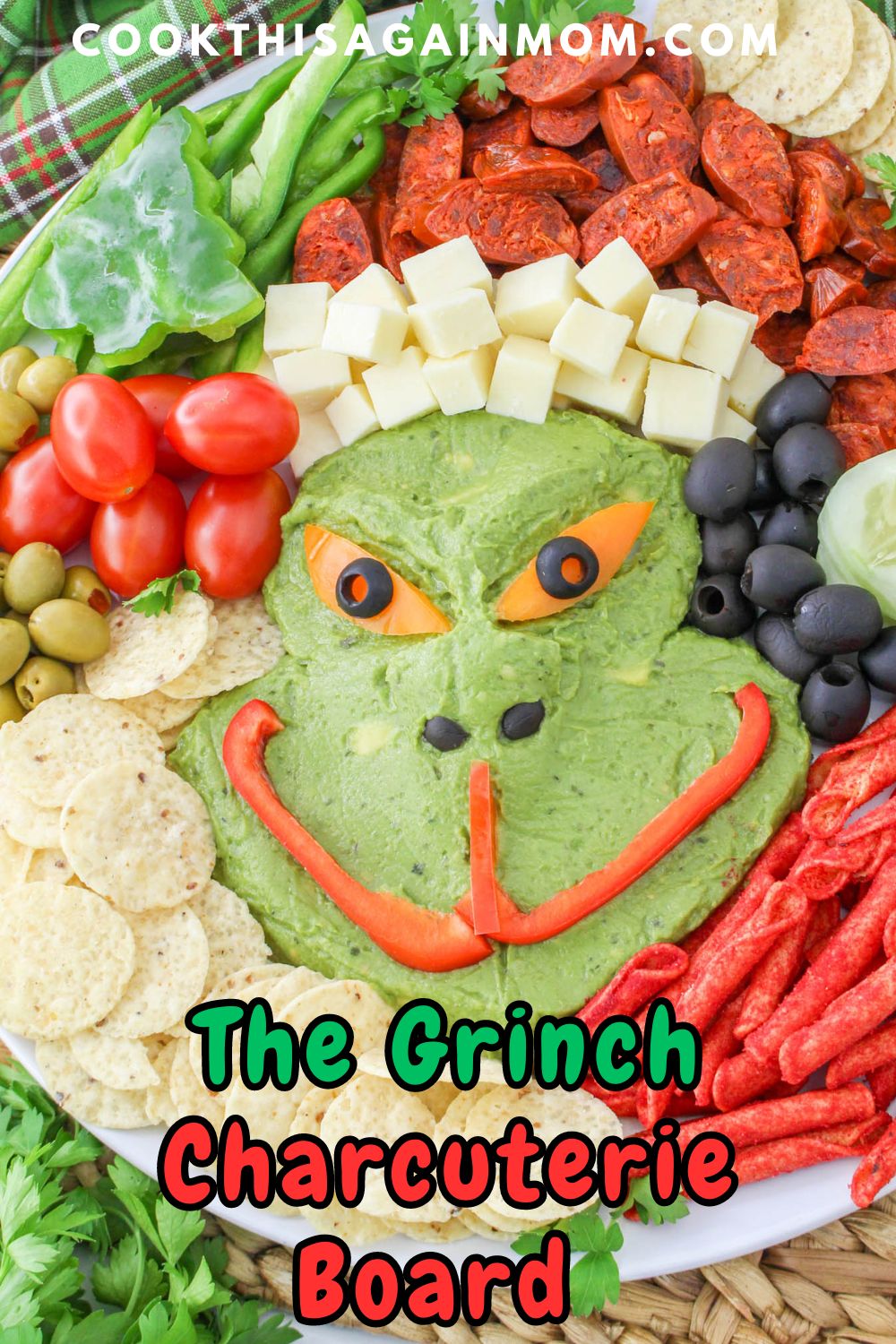 A Step-by-Step Guide to Making a Grinch Charcuterie Board - Cook This ...