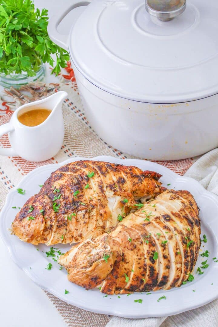 Easy Recipe for Dutch Oven Turkey Breast - Cook This Again Mom