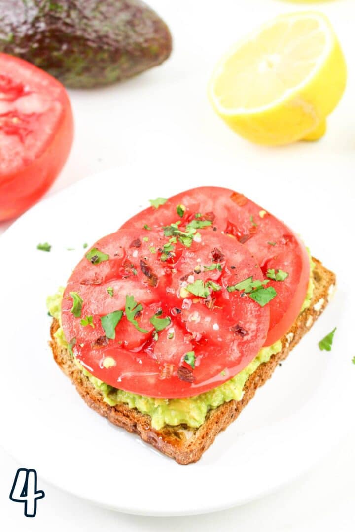 Avocado Toast with Tomato - Cook This Again Mom