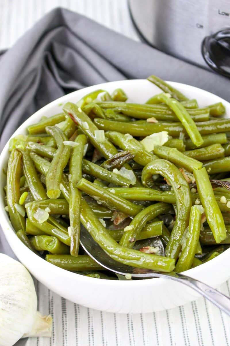 Slow Cooker Green Beans - Cook This Again Mom