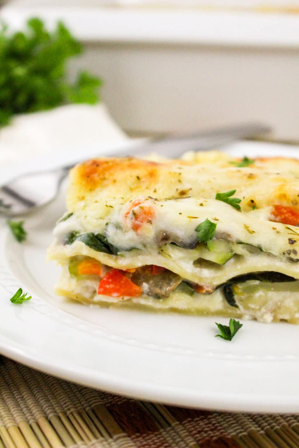 Vegetable Lasagna with White Sauce - Cook This Again Mom