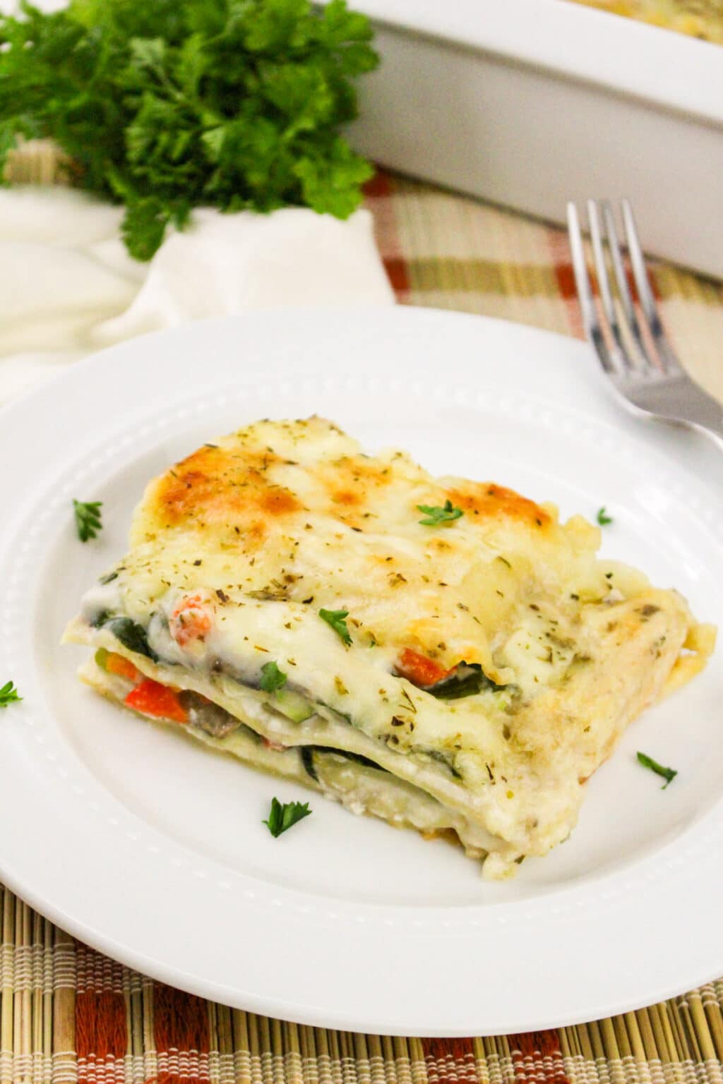 Vegetable Lasagna with White Sauce - Cook This Again Mom