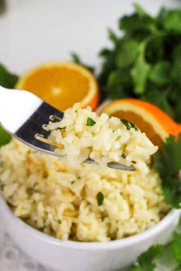 Citrus Rice with Fresh Orange and Lime - Cook This Again Mom